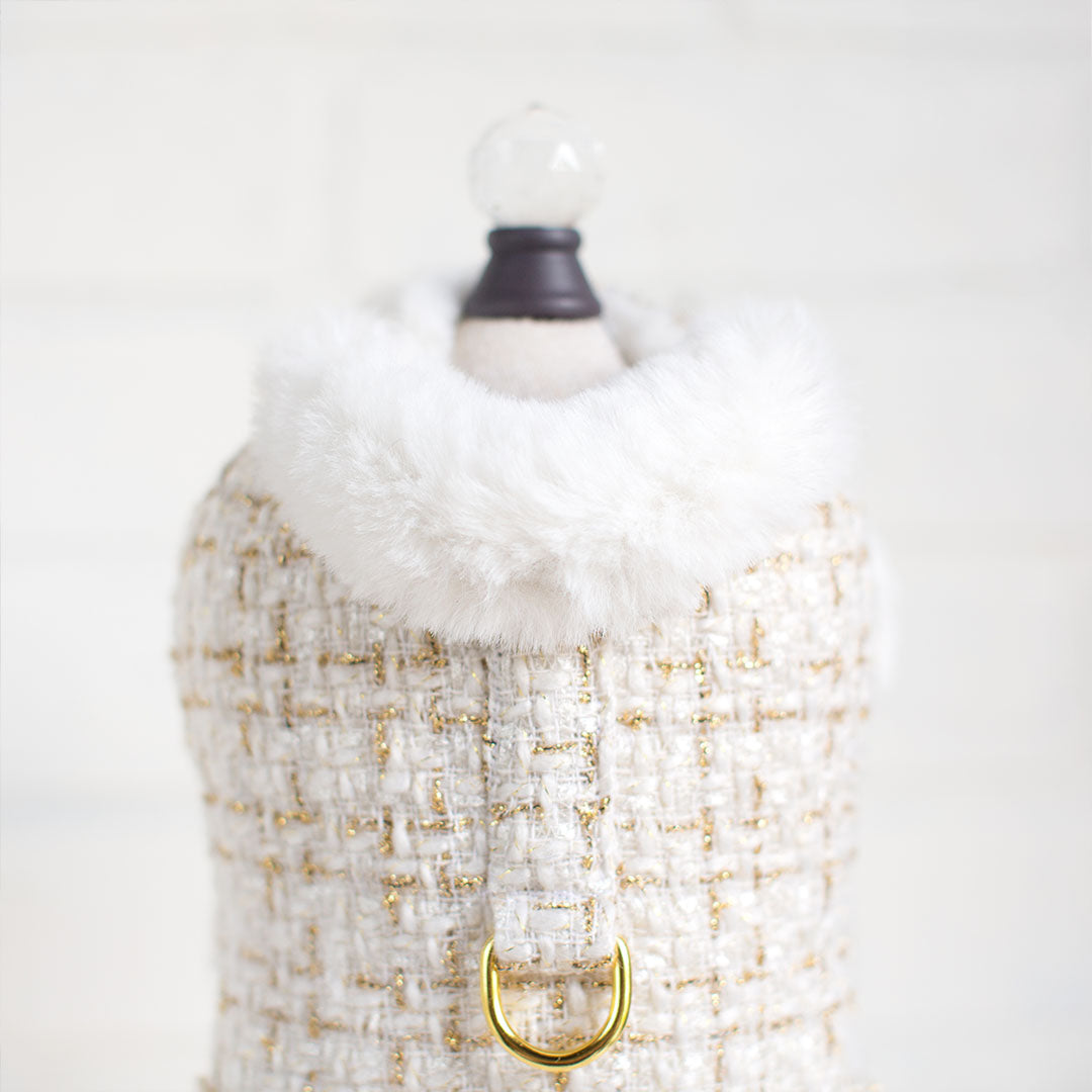Chantel Tweed Dog Coat: Cream – Hello Doggie